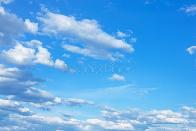 Beautiful Blue Sky with Clouds Stock Photo - Image of relaxation, ozone ...
