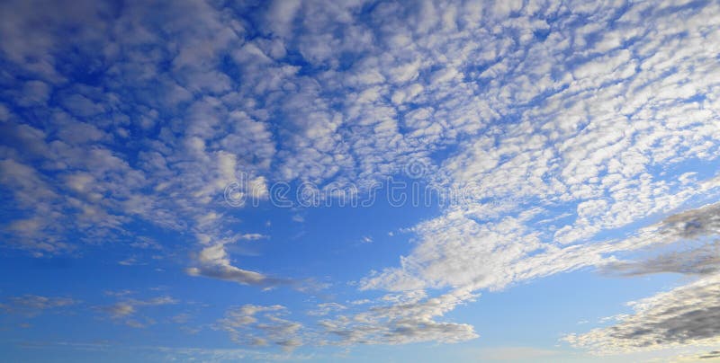 Beautiful Blue Sky with Clouds Close Up. Stock Image - Image of outdoor ...