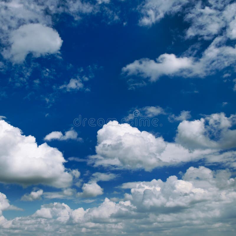 Beautiful blue sky stock photo. Image of natural, cumuli - 87620984
