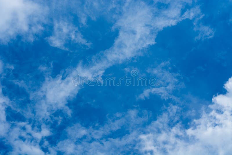 Beautiful Blue Sky with Clouds. the Concept of Change, Dream, Goal ...