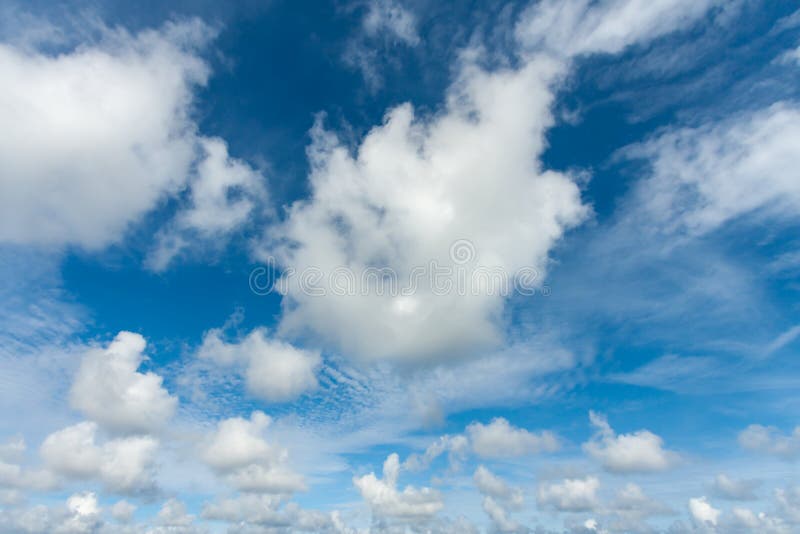 Beautiful Blue Sky With Clouds Stock Image - Image of beauty ...