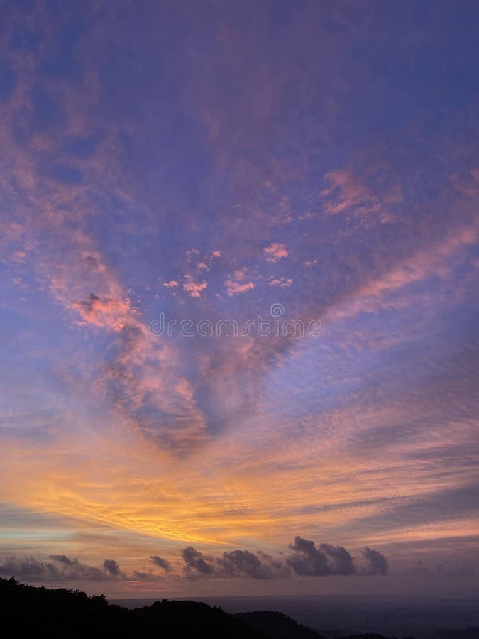 Beautiful Blue Sky in the Late Afternoon Today Stock Image - Image of ...