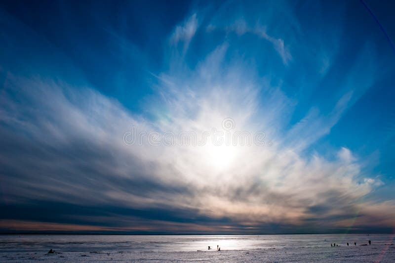 Beautiful Blue Sky Over Ice Stock Photo - Image of bright, blue: 23910714