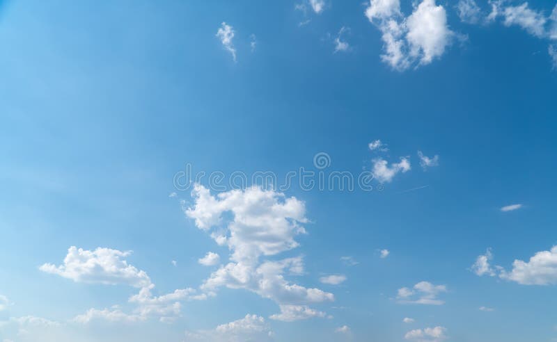 Beautiful Blue Sky with Some Clouds Stock Image - Image of exchange ...