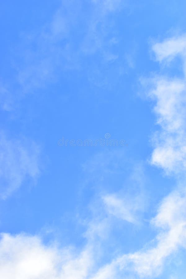 Beautiful Blue Sky with White Cloud, Natural Background in Springtime ...
