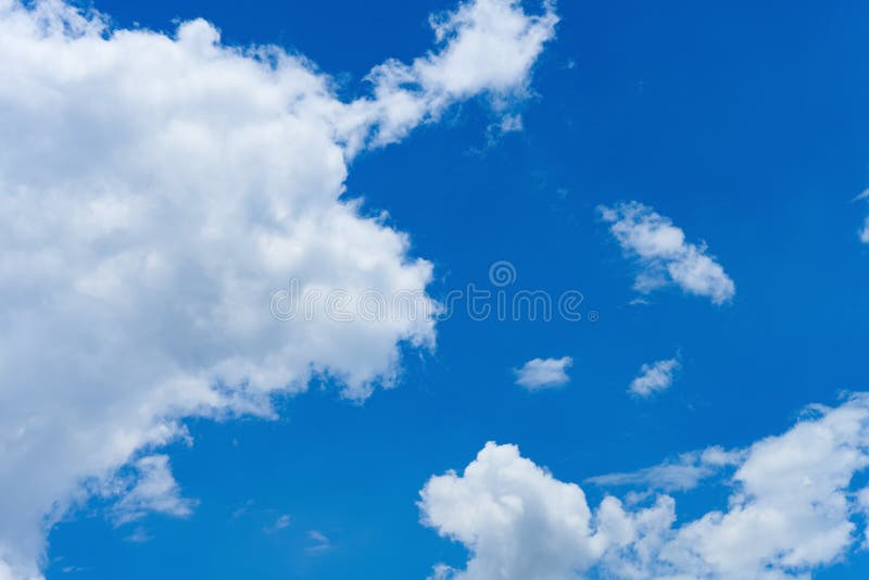 Beautiful Blue Sky with White Cloud in the Noon Time Horizontal ...