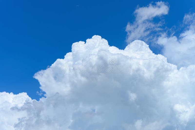 Beautiful Blue Sky with White Clouds in Noon Time Horizontal ...