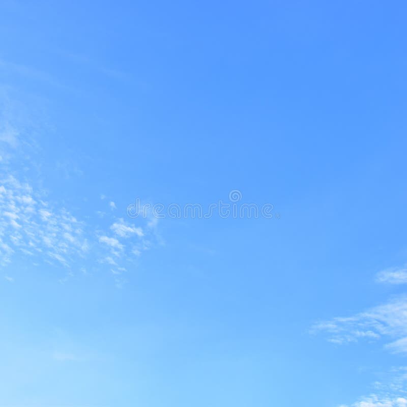 Beautiful Blue Sky and White Fluffy Group of Clouds in the Morning ...