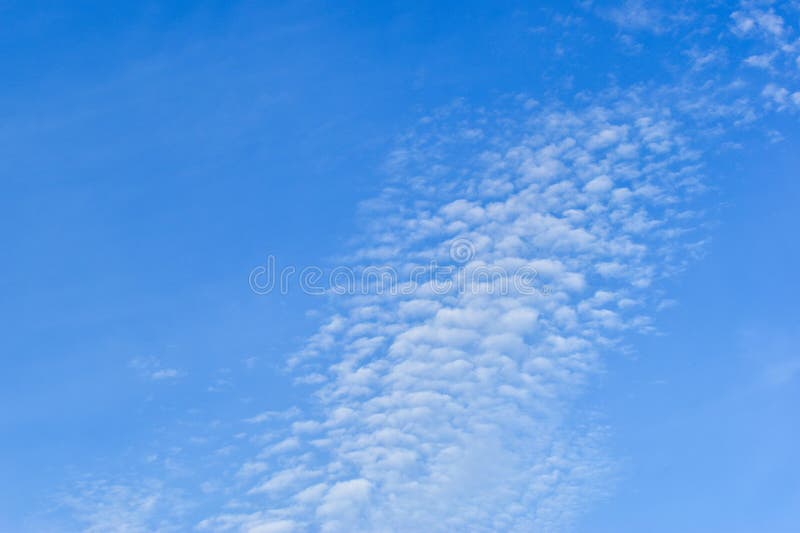 Beautiful Blue Sky and White Fluffy Group of Clouds in the Morning ...