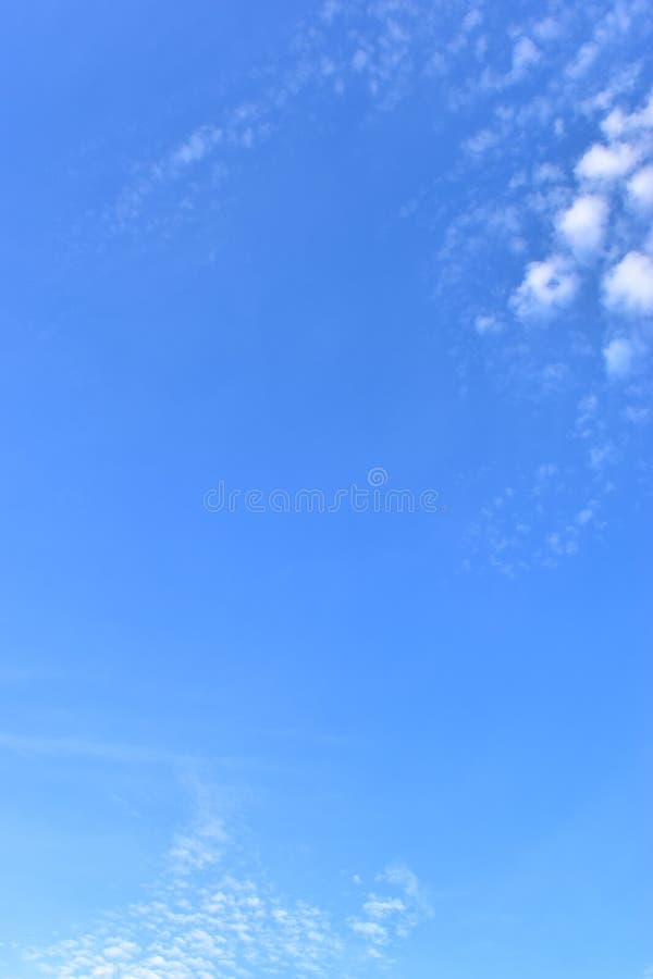 Beautiful Blue Sky and White Fluffy Group of Clouds in the Morning ...