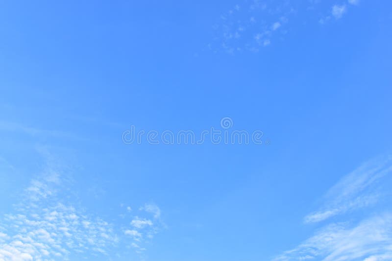 Beautiful Blue Sky and White Fluffy Group of Clouds in the Morning ...