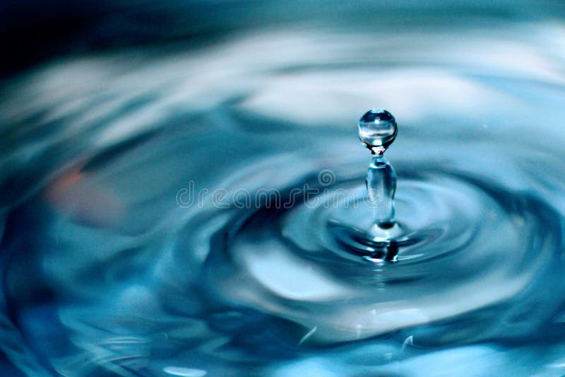 A Beautiful Blue Splash of the Water Stock Image - Image of freezing ...