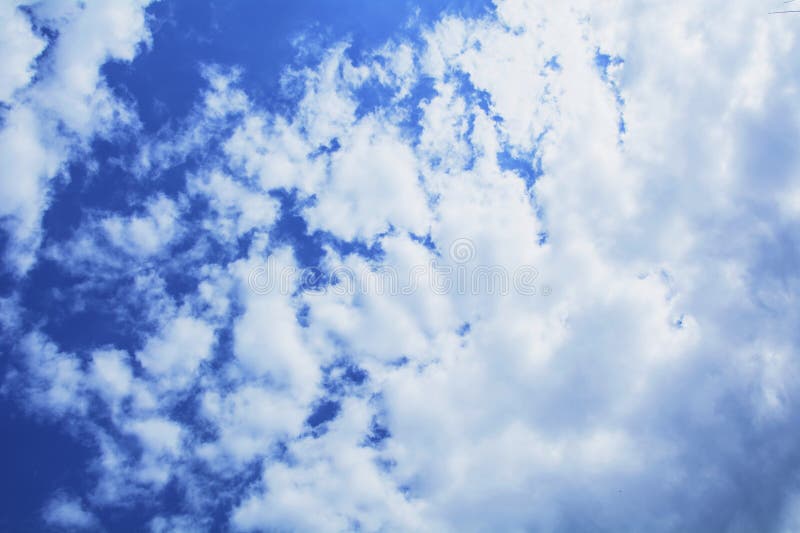 Beautiful Blue Spring Sky in Storm Clouds Stock Photo - Image of design ...