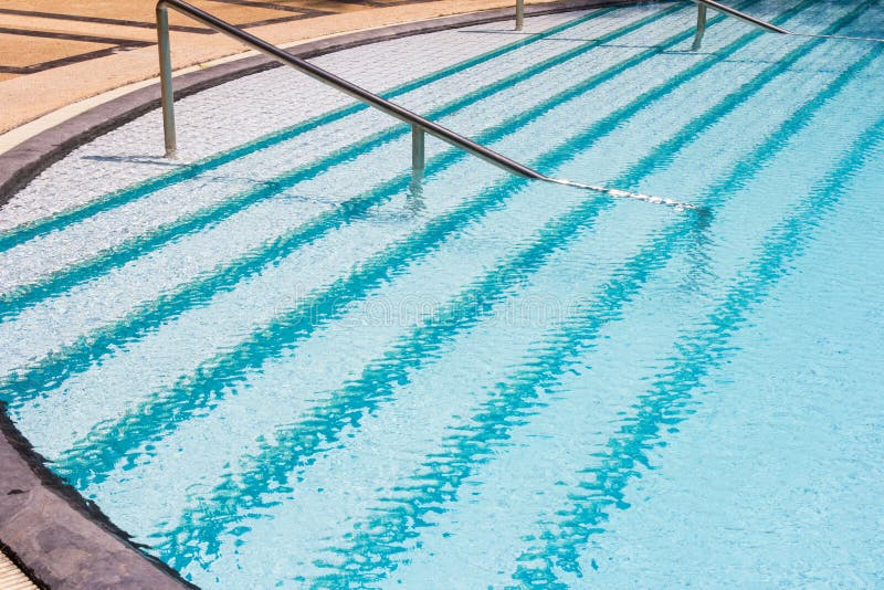 Beautiful Blue Swimming Pool Stock Photo - Image of pool, hotel: 50421780