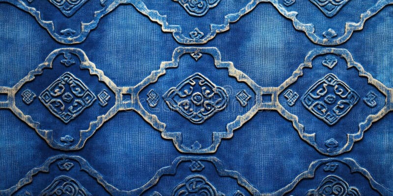A Beautiful Blue Texture Featuring Intricate Patterns. the Design Has a ...