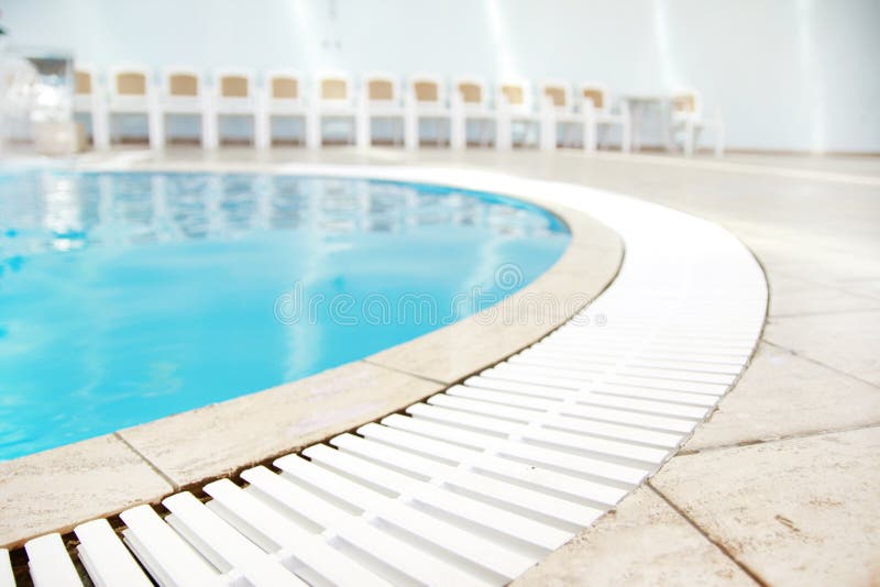 Beautiful blue water pool stock image. Image of rest - 42240783