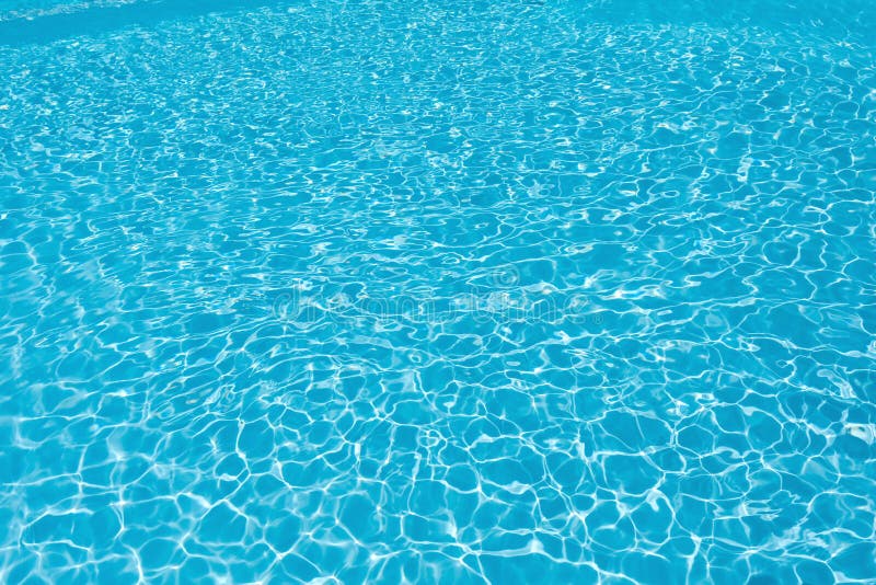 Beautiful Blue Water Surface with Sun Reflection in Pool Stock Image ...