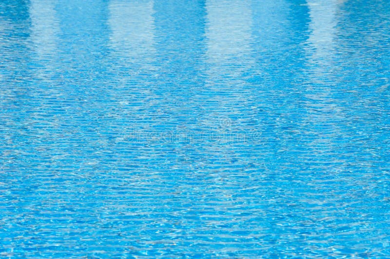 Beautiful Blue Water of the Swimming Pool Stock Image - Image of pool ...