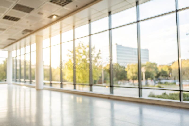 Beautiful Blurred Background of a Light Modern Office Stock ...