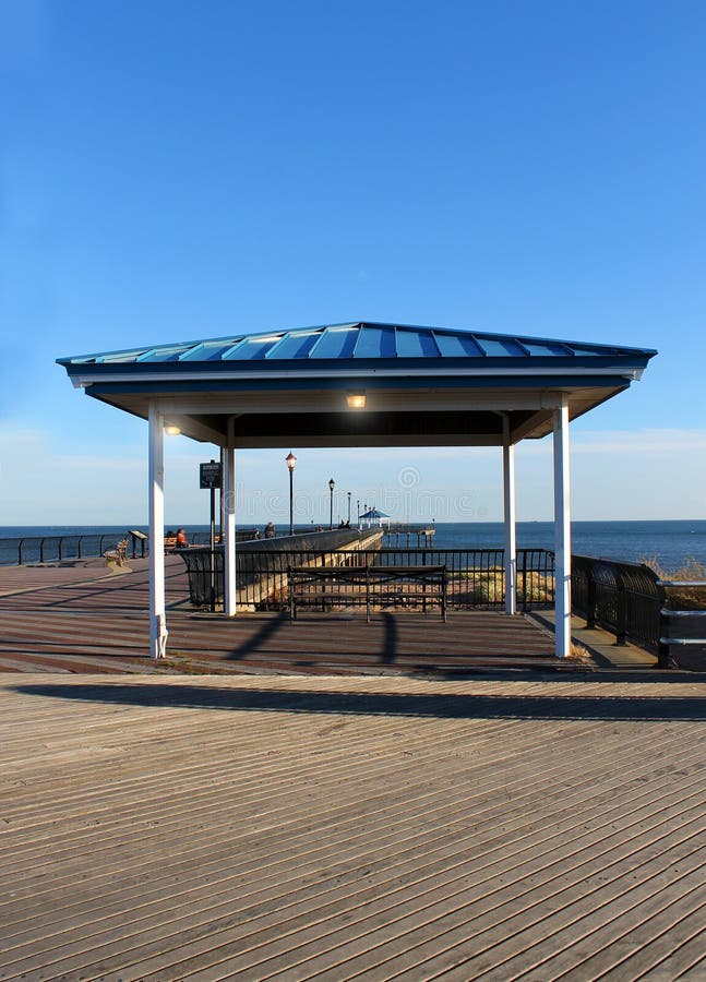 Beautiful boardwalk view. editorial stock photo. Image of outdoor ...