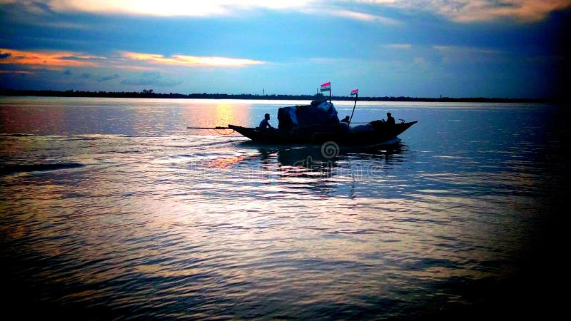 Boat stock photo. Image of sunset, shore, peaceful, beautiful - 127219748