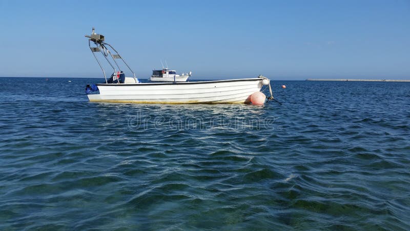 The Beautiful Boat in Open Sea Stock Image - Image of masts, calm ...