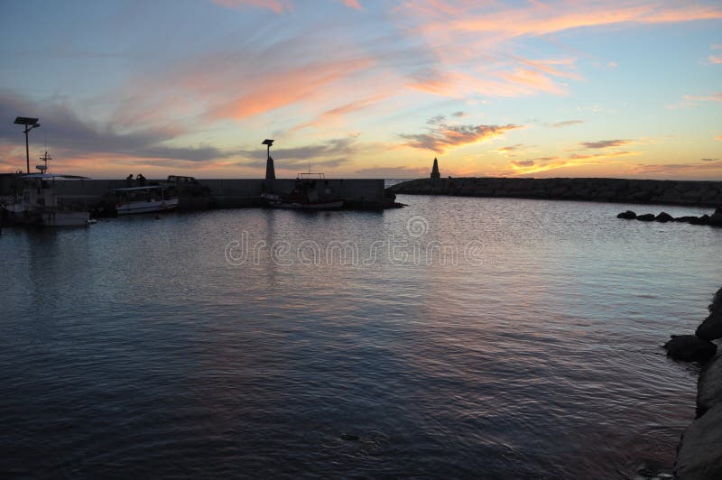 The Beautiful Boat in Open Sea Stock Image - Image of marina, landscape ...
