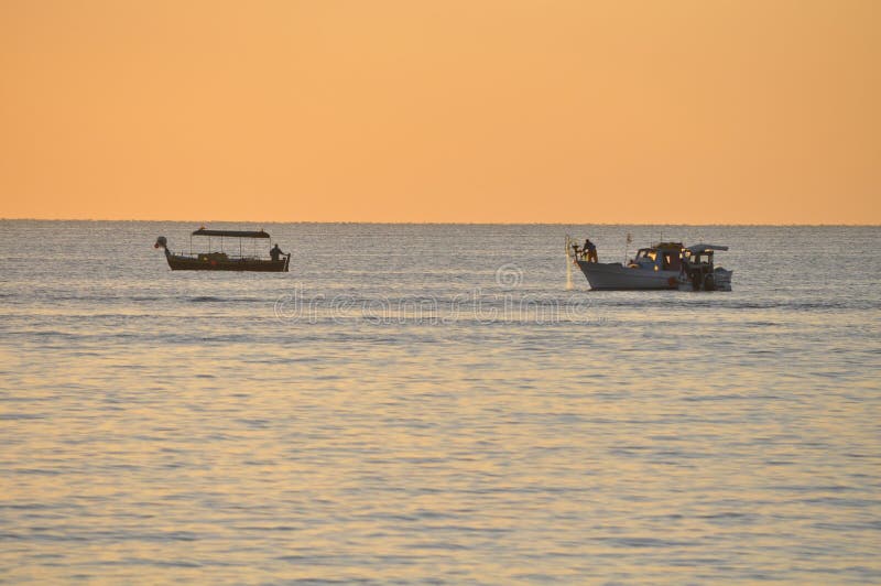 The Beautiful Boat in Open Sea Stock Image - Image of boating ...