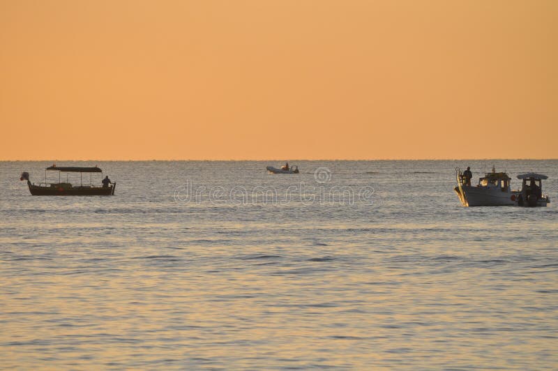The Beautiful Boat in Open Sea Stock Image - Image of naval, cloud ...