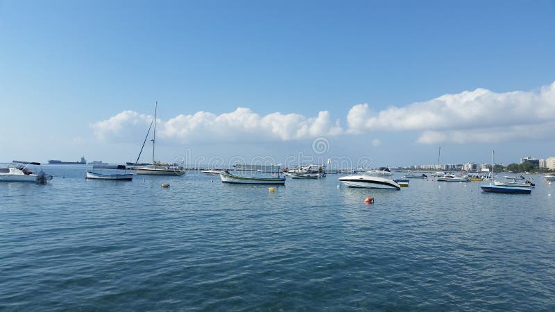 The Beautiful Boat in Open Sea Stock Image - Image of sailboat, marine ...