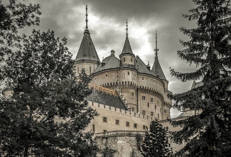 Beautiful Bojnice Castle in Slovakia Stock Photo - Image of european ...
