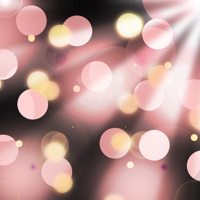 Beautiful bokeh effect stock illustration. Illustration of rays - 22981082