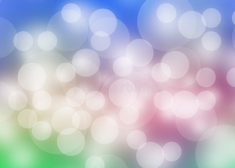 Beautiful Pink Blue Green Bokeh Lights Background Stock Illustration ...