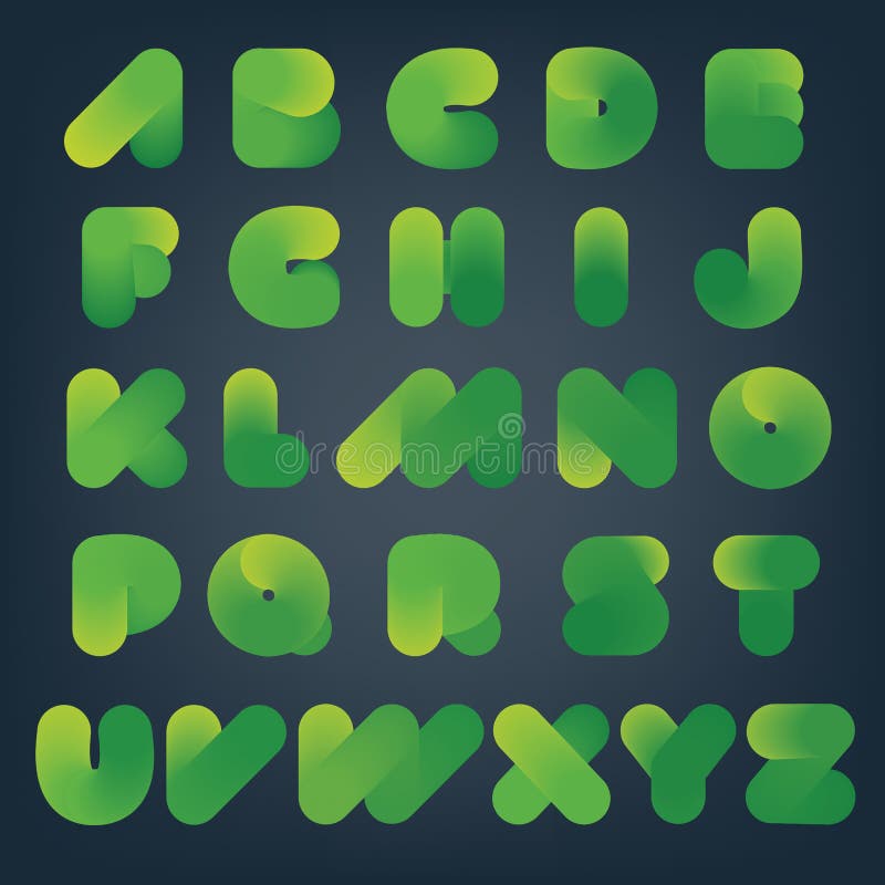 Beautiful Bold Yellow Neon Font Set. Letters, Numerals, Signs, Symbols ...