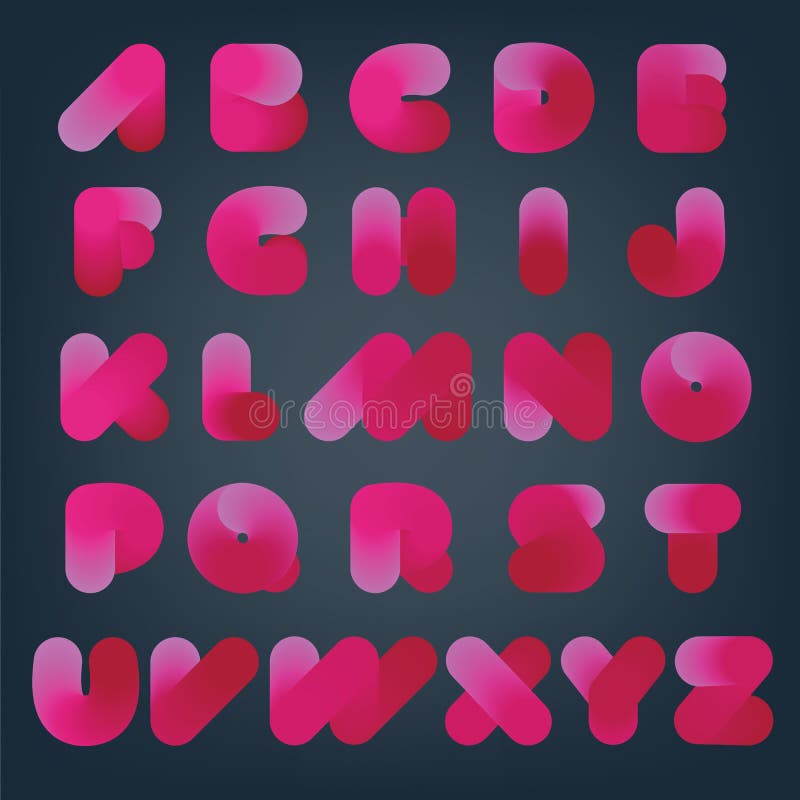 Beautiful bold font. stock illustration. Illustration of english - 64909551