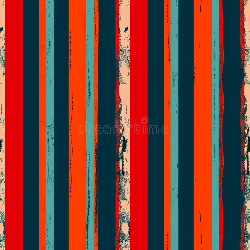 A Beautiful Bold Striped Pattern Featuring a Vintage Texture that ...