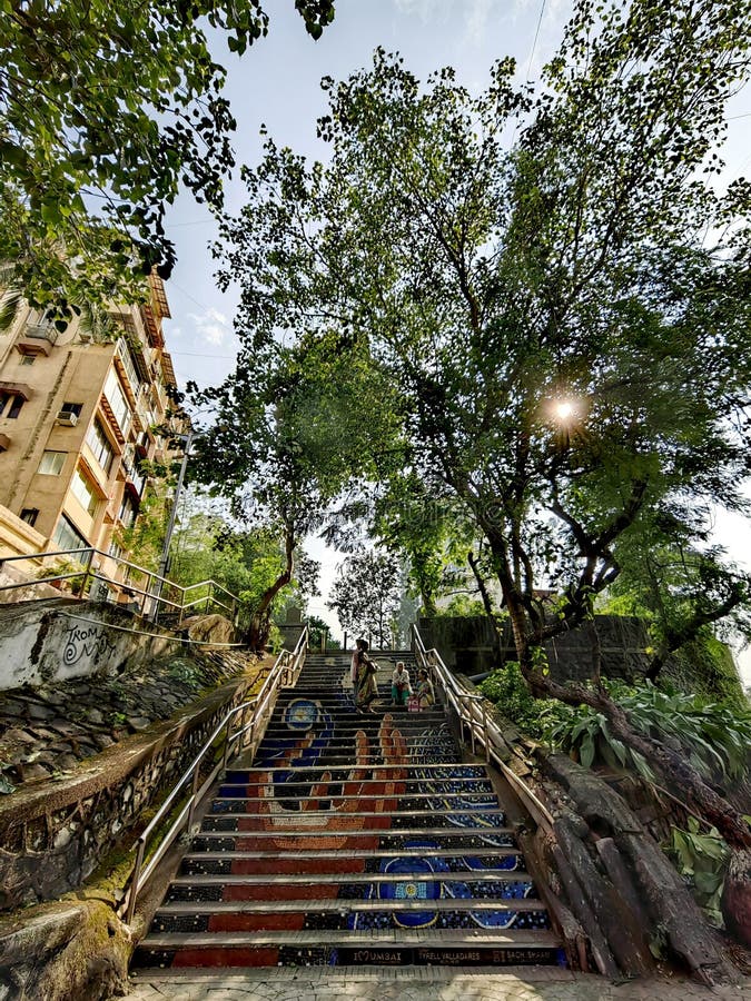 Beautiful Bomonjee Steps in Bandra, Mumbai Editorial Photography ...