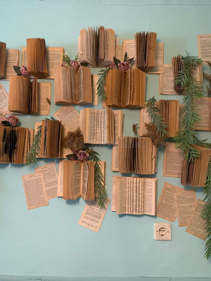 Beautiful Books on the Wall Stock Photo - Image of love, books: 373420046