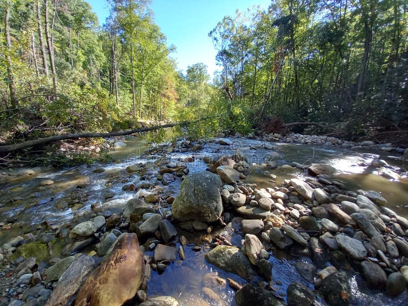 Beautiful Borders Rocks Stream Stock Image - Image of tree, autumn ...