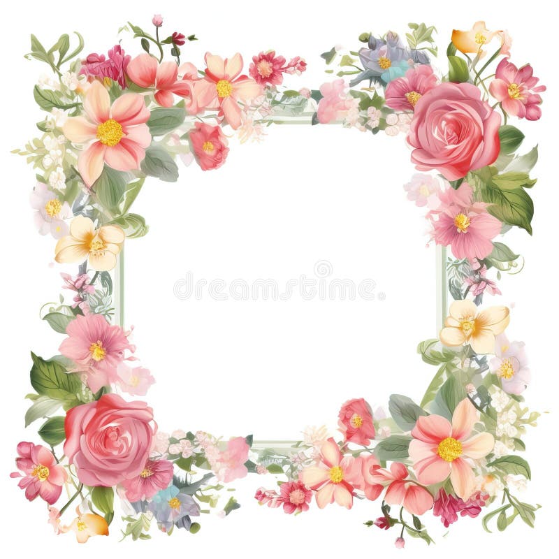 Beautiful Botanical Border, Floral Invitation, Cards, Floral ...