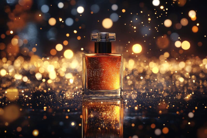 A Beautiful Bottle for Perfume, Embellished with Particles of ...