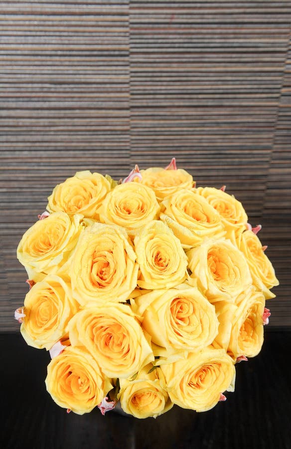 Bouquets of yellow roses stock photo. Image of holiday - 106131748