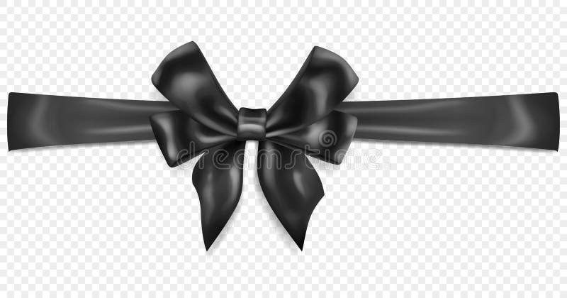 Beautiful Bow with Horizontal Ribbon Stock Vector - Illustration of ...