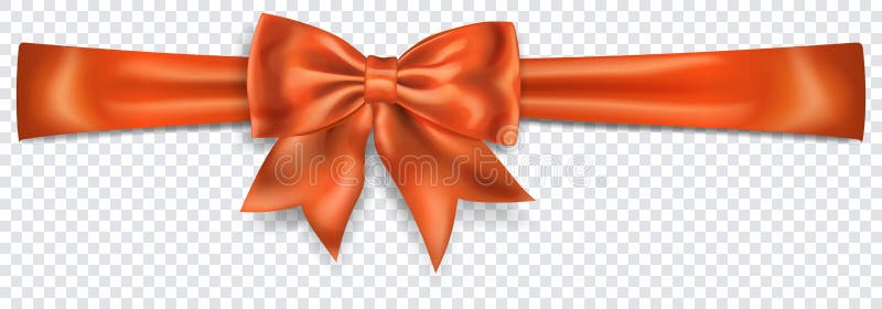 Beautiful Bow with Horizontal Ribbon Stock Vector - Illustration of ...