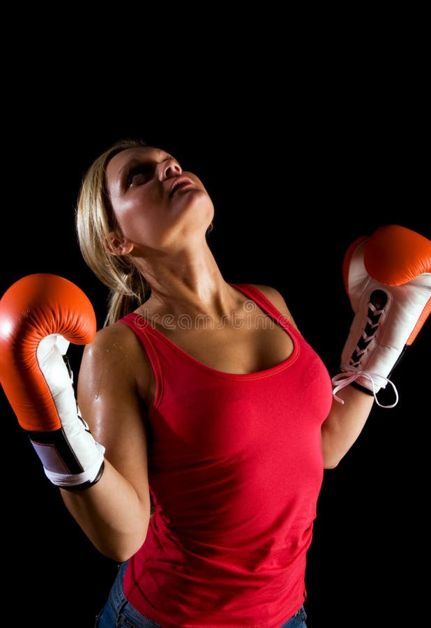 Black Boxing Gloves Young Girls Stock Photos - Free & Royalty-Free ...