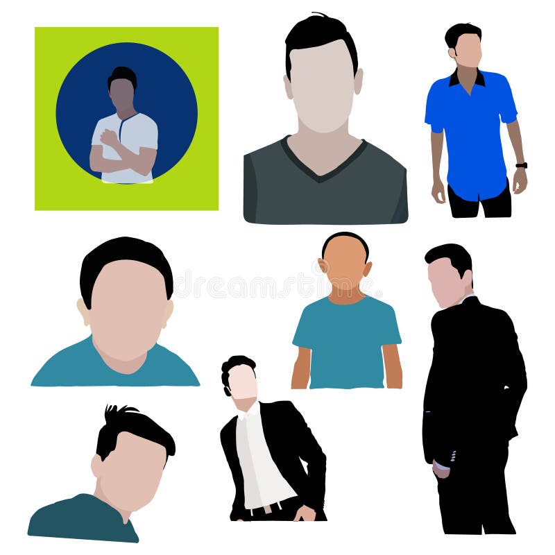 Beautiful Boy Avatar Vector Art Design. Stock Vector - Illustration of ...