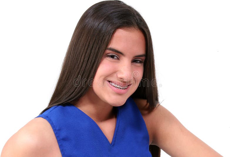 Beautiful Brace Face stock photo. Image of happy, teenager - 450434