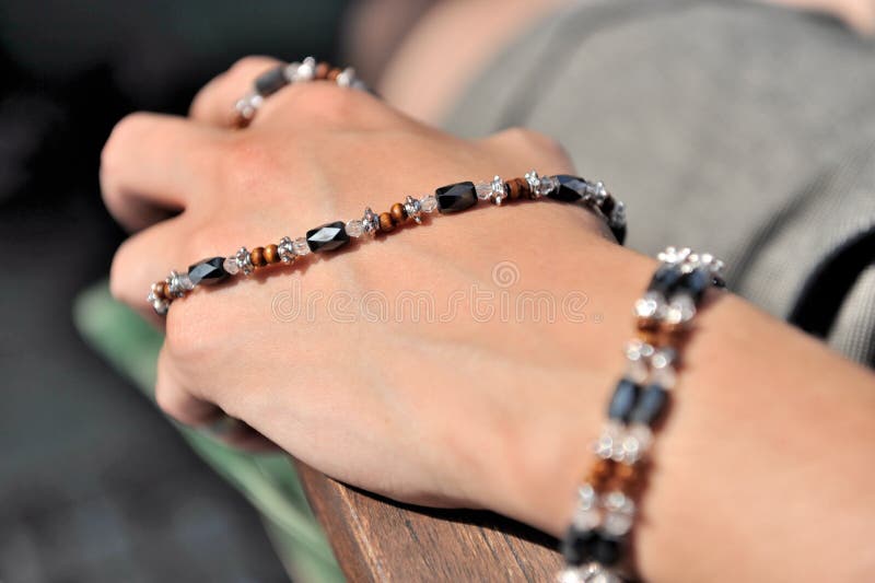 Beautiful bracelet stock image. Image of beautiful, blue - 539049