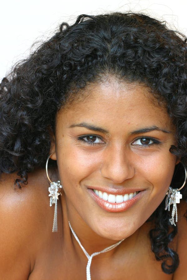 Beautiful Brazilian Woman Smiling Stock Photo - Image of diversity ...