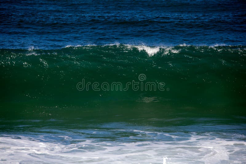 Beautiful Breaking Ocean Wave with Aqua and Blue Colors . Stock Image ...